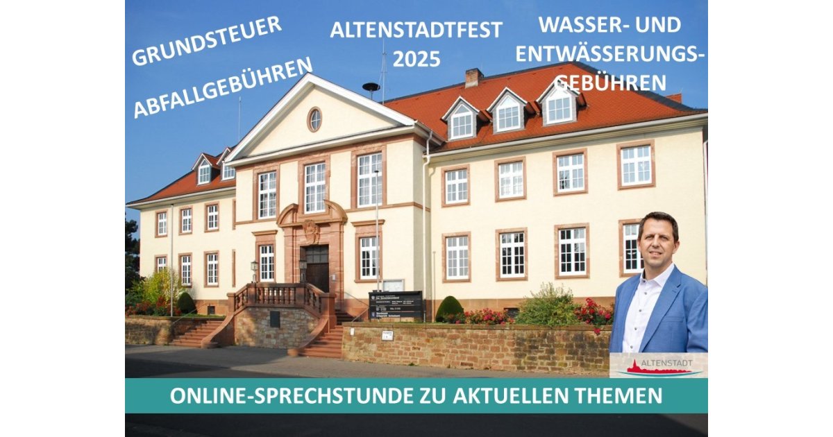 Online-Sprechstunde zu aktuellen Themen in unserer Gemeinde am 16.12.2024 | Gemeinde Altenstadt ...